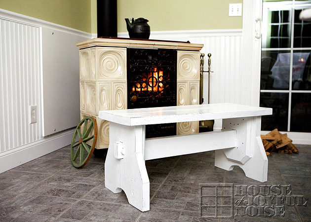How to Build a Wood Stove Bench - Part III - Finished