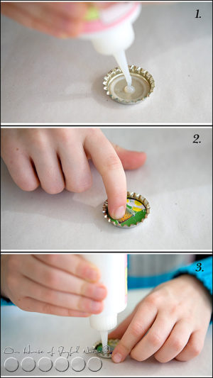 Bottle Cap Art, with a Special Guest Crafter!