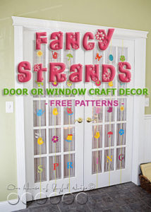 Spring Fancy Strands|Door or Window Craft Decor|Giveaway (Closed)
